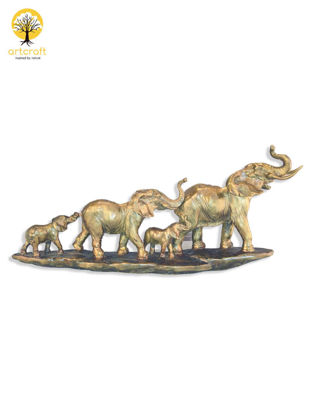 Elephant Family Table Decor - 100% MADE FROM BRASS – Artcraft