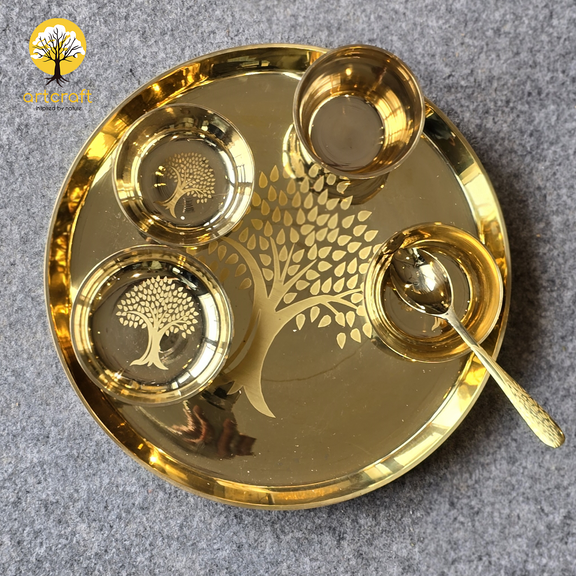 Kalpavriksham - Set of 6 Kansa Utensils – Artcraft