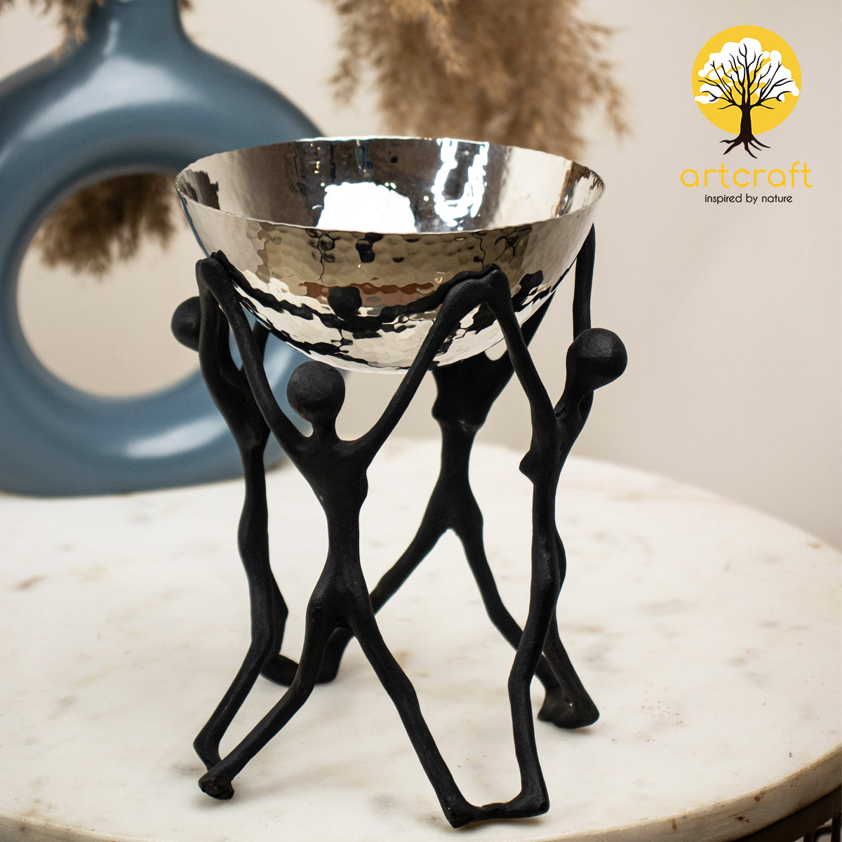 Team Work Hammered Bowl - 100% MADE FROM BRASS – Artcraft